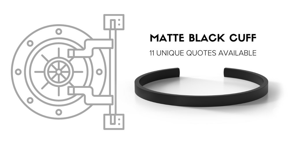 The Vault Clearance Matte Black Cuff | 9 Unique Options